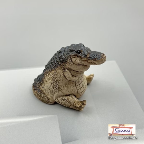Chubby Crocodile Figurine - Etsy