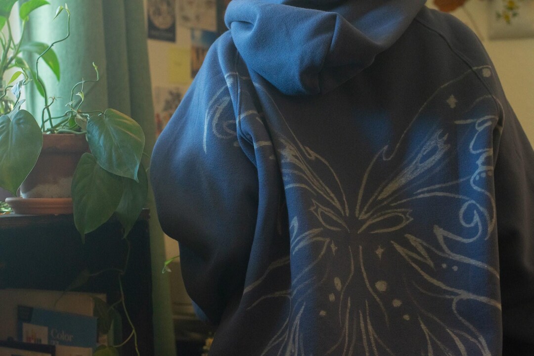 Bleached Fairy Wings Hoodie - Etsy