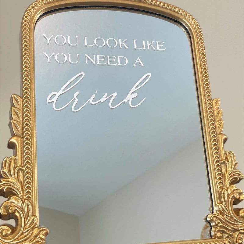 Mirrored Bar Sign Svg - Etsy