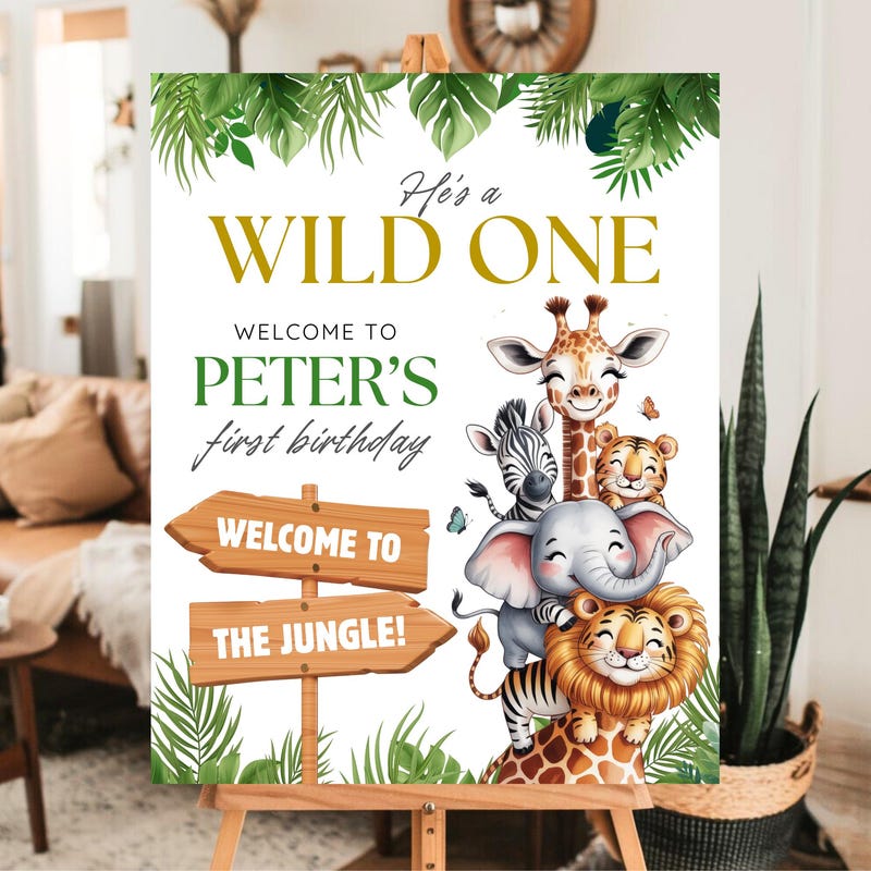 Wild One Printables - Etsy