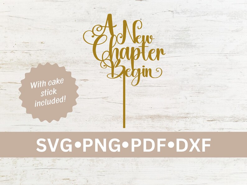 New Chapter Cake Topper SVG: Baby Shower Decor (digital Download) - Etsy
