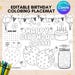 Custom Two Fast Birthday Coloring Page Printable Race Car Coloring ...