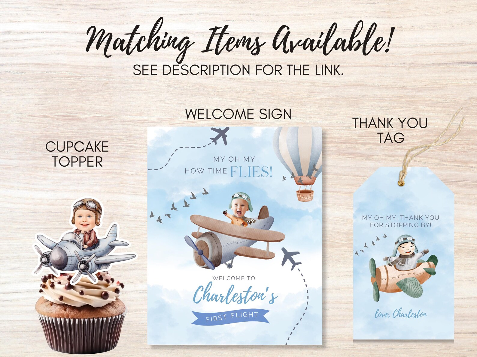 Airplane Birthday Invitation First Flight Party Invite Airplane Party ...