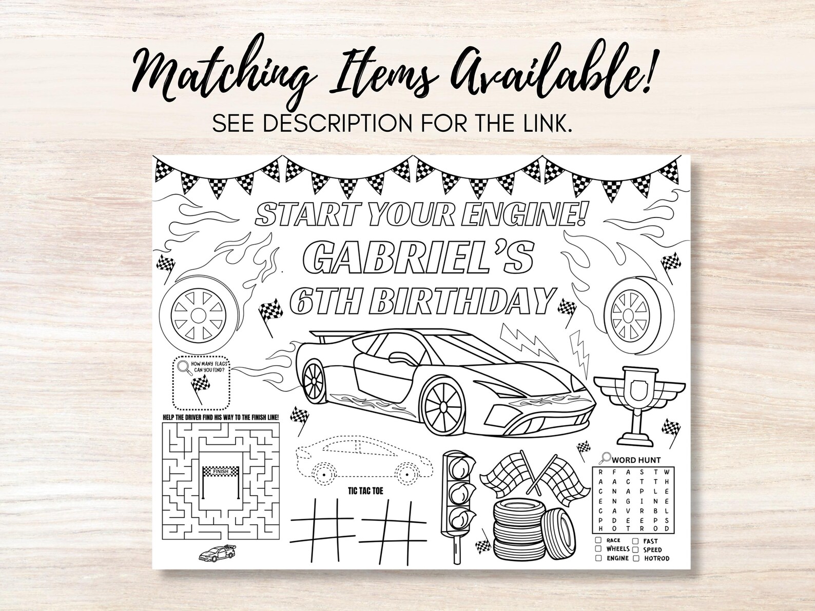 Fast One Birthday Party Welcome Sign Custom Racing Party Poster Fast ...