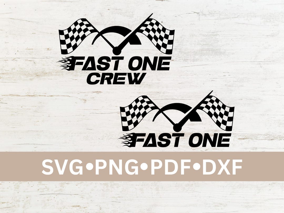 Fast One Birthday Shirt Svg Family Matching Shirt Racing Party Crew ...