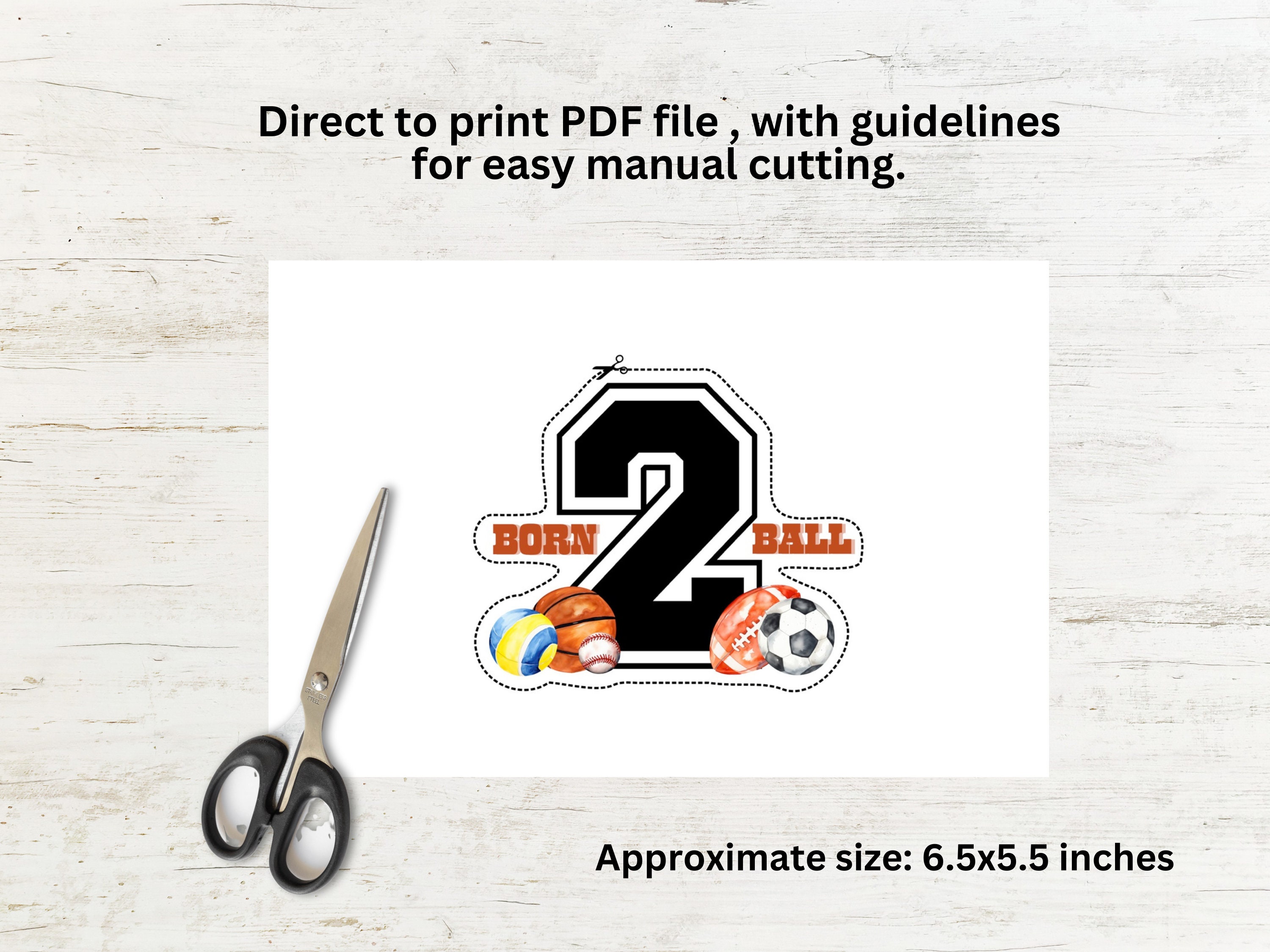 Born2ball Cake Topper 2nd Birthday Sports Themed Cake 2nd Birthday Cake ...