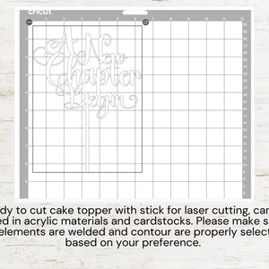 New Chapter Cake Topper SVG: Baby Shower Decor (digital Download) - Etsy