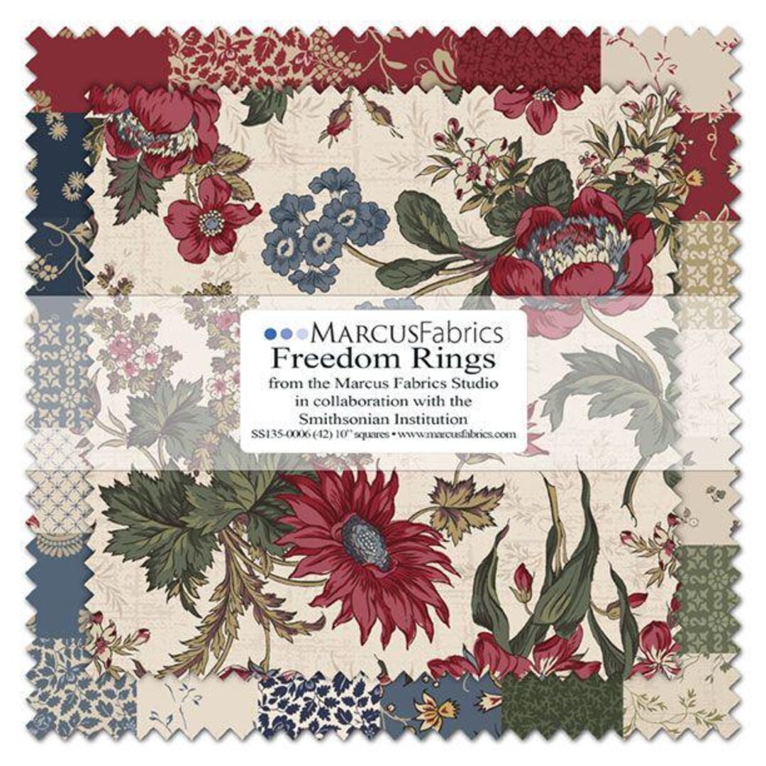 Freedom Rings by Marcus Fabrics | 42pc 10 Inch Squares | Precuts ...