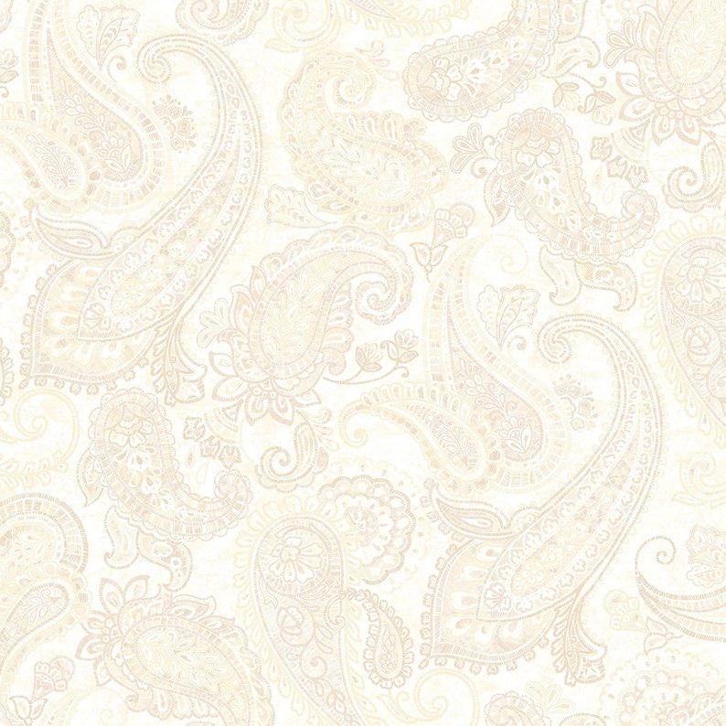 118 Inch Wide Paisley Fabric | Cream Quilt Backing - Etsy