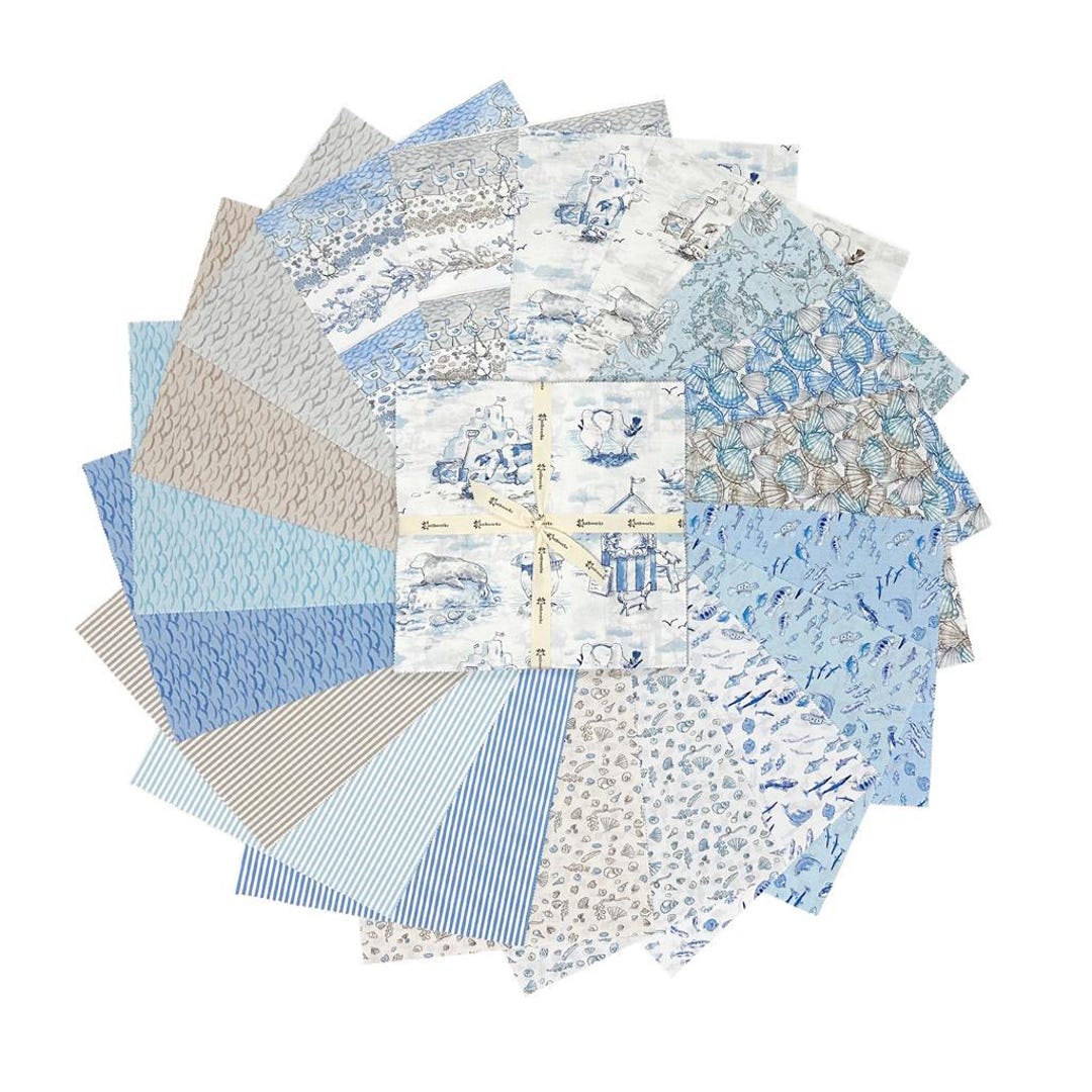 Sandy Toes Fabric Bundle | Anita Jeram, Clothworks 10 Inch Squares - Etsy