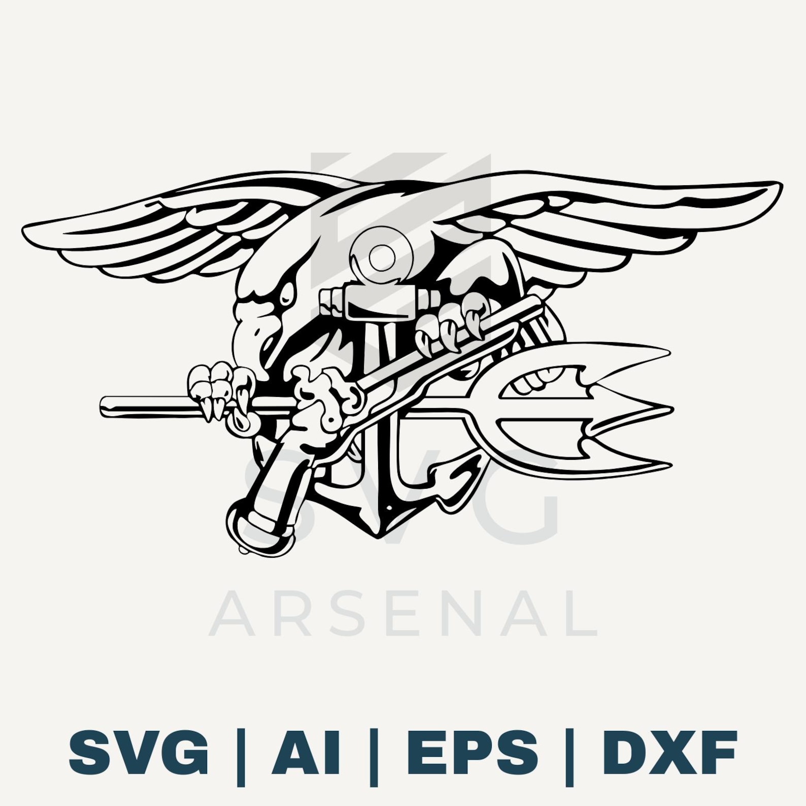 SEAL Trident SVG: Patriotic Eagle Design (digital Download) - Etsy