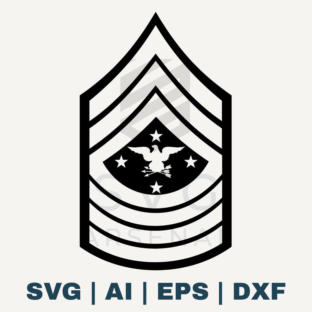 USMC SEAC SVG, Marine Corps, sergent-major, aigle globe et ancre ...