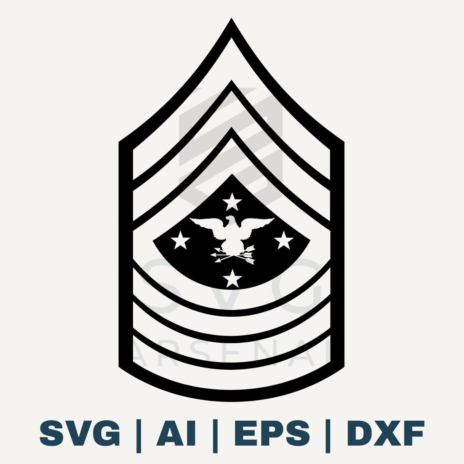 USMC SEAC SVG, Marine Corps, Sergeant Major, Eagle Globe and Anchor ...
