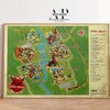 Resident Evil Game Map Poster Detailed Raccoon City Map Print Horror ...