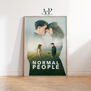 Normal People Poster: Sally Rooney Novel, Romantic TV Series Art - Etsy