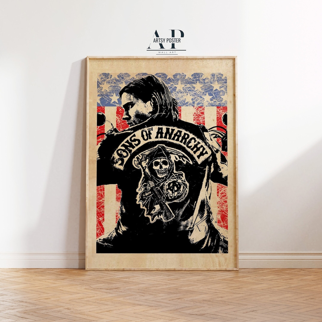 Sons of Anarchy Poster: Motorcycle Club TV Series Wall Art - Etsy