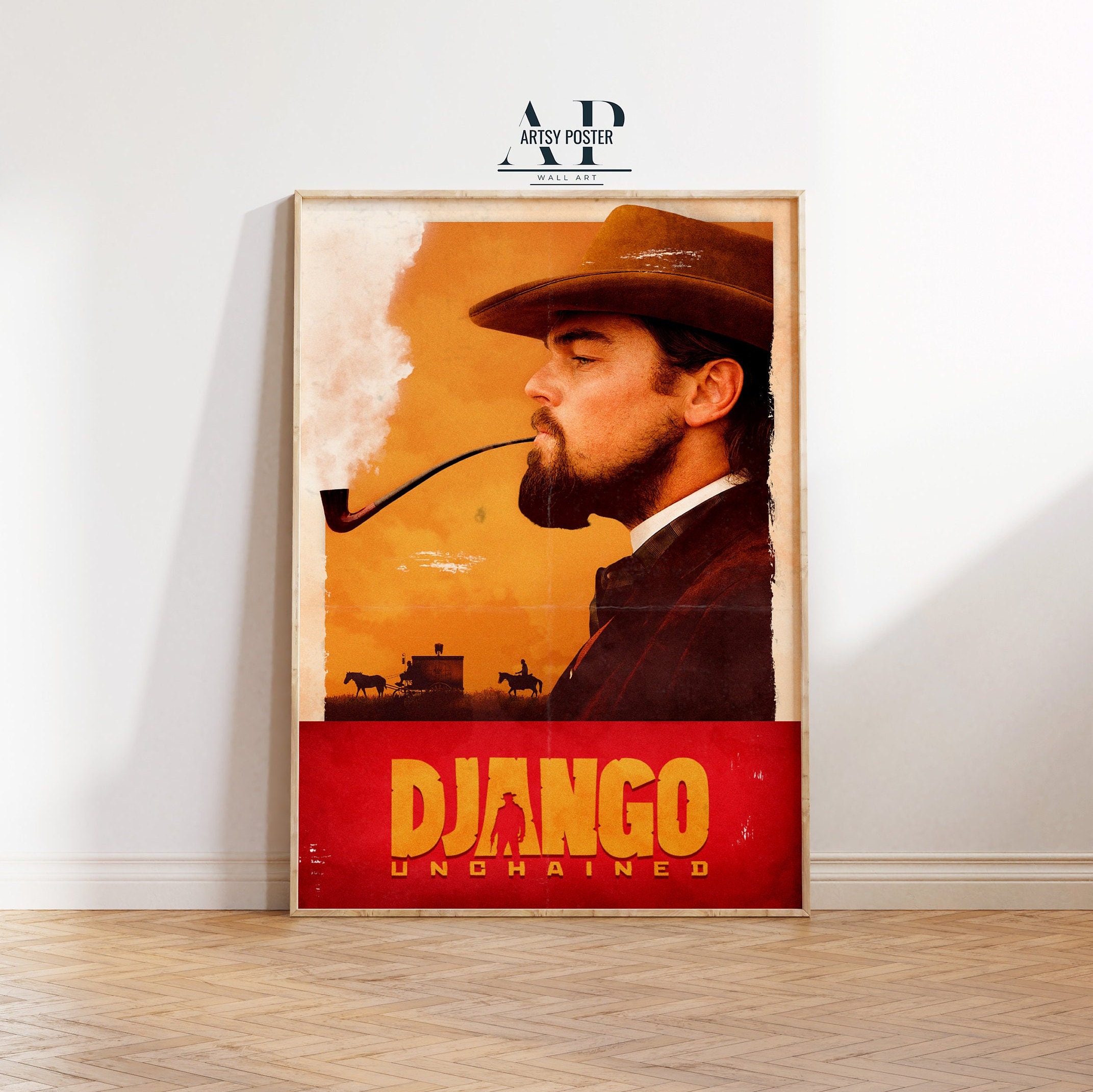 Django Unchained Movie Poster, Quentin Tarantino Film Print, Jamie Foxx ...