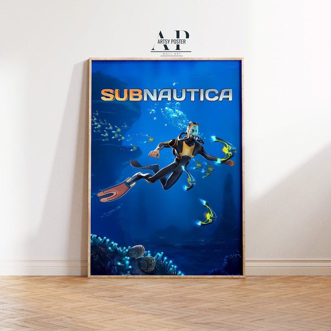 Subnautica Game Poster, Vibrant Underwater World Art Print, Sci-fi ...