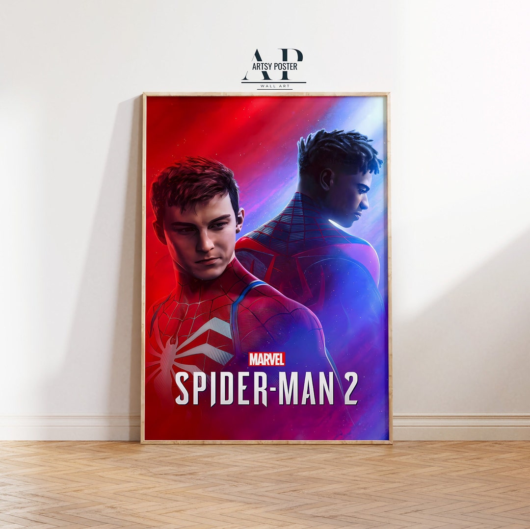Spider Man 2 Game Poster, Superhero Wall Art Decor, Fine Art Print ...