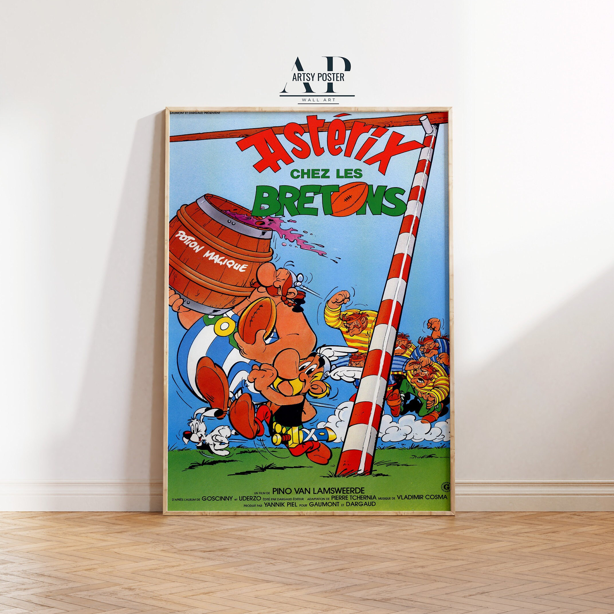 Asterix and Obelix Poster, Cartoon Heroes Wall Art, Fine Art Print ...