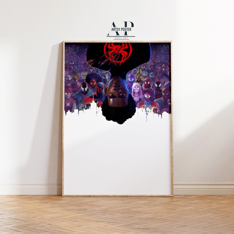 Spider-man: Across the Spider Verse Poster, Miles Morales Wall Art ...
