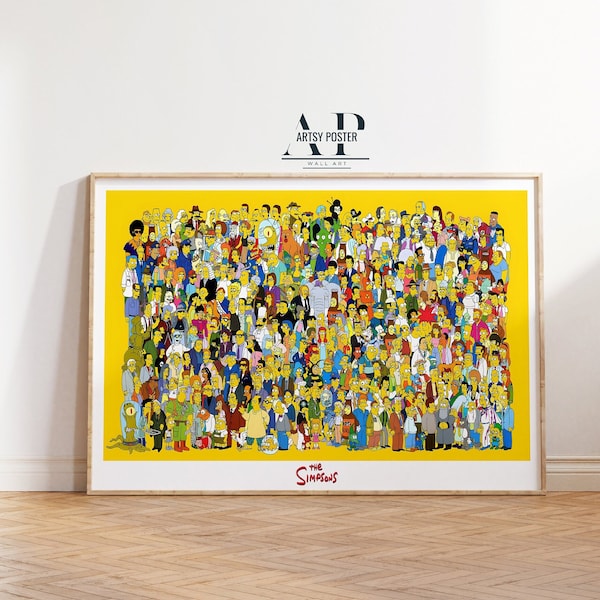 Simpsons Art - Etsy