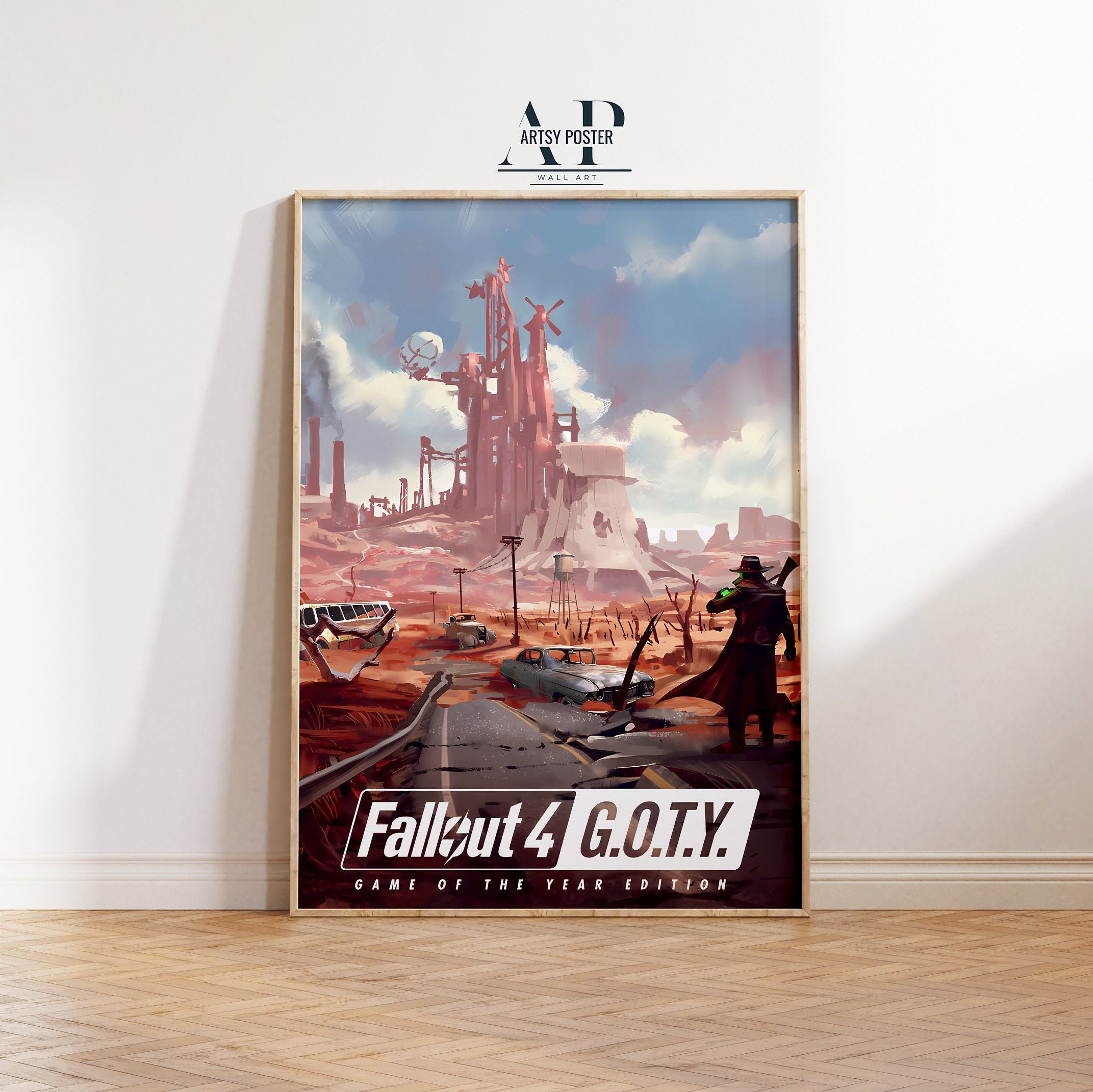Fallout 4 Video Game Poster, Wasteland Explorer Wall Art, Fine Art ...