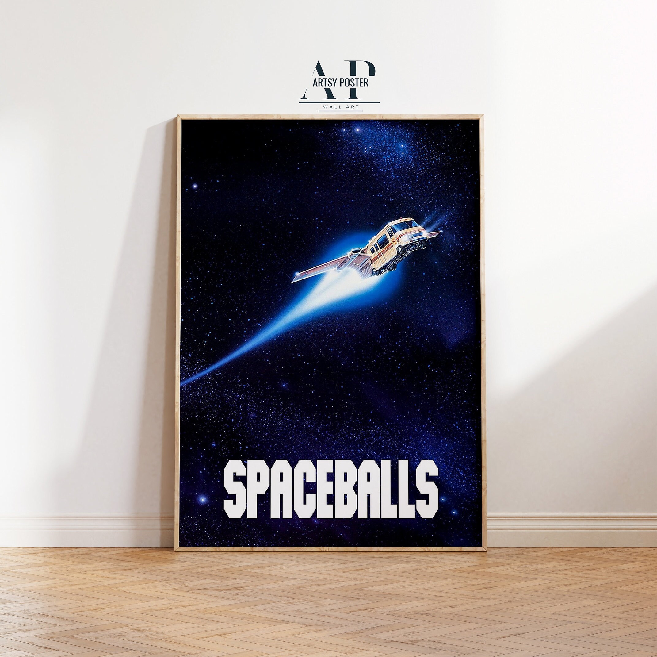 Star Wars Spaceballs Crossover Poster, Sci-fi Comedy Wall Art Unique ...