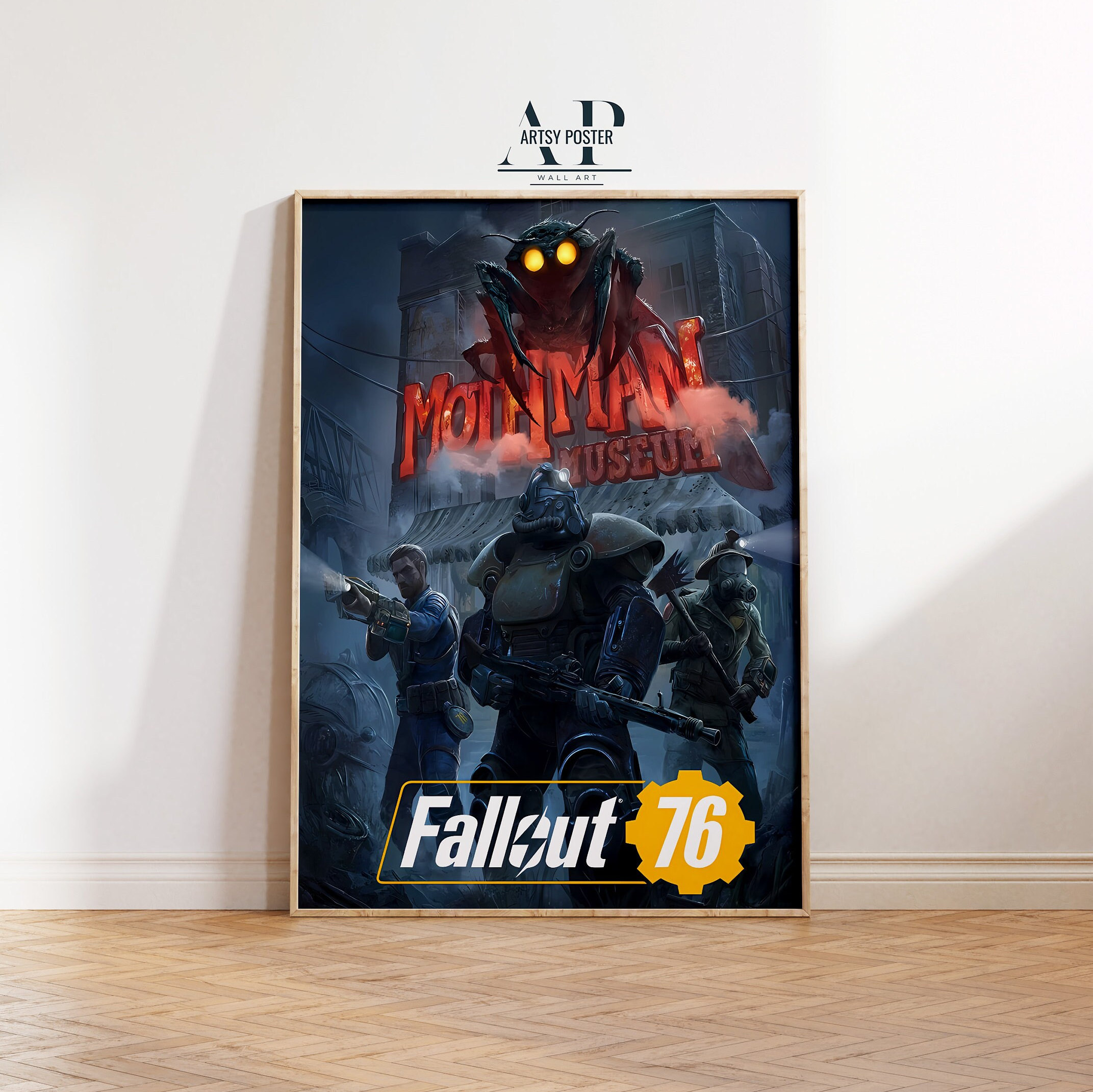 Fallout 76 Ads Poster, Video Game Wall Art, Nuclear Wasteland Decor ...