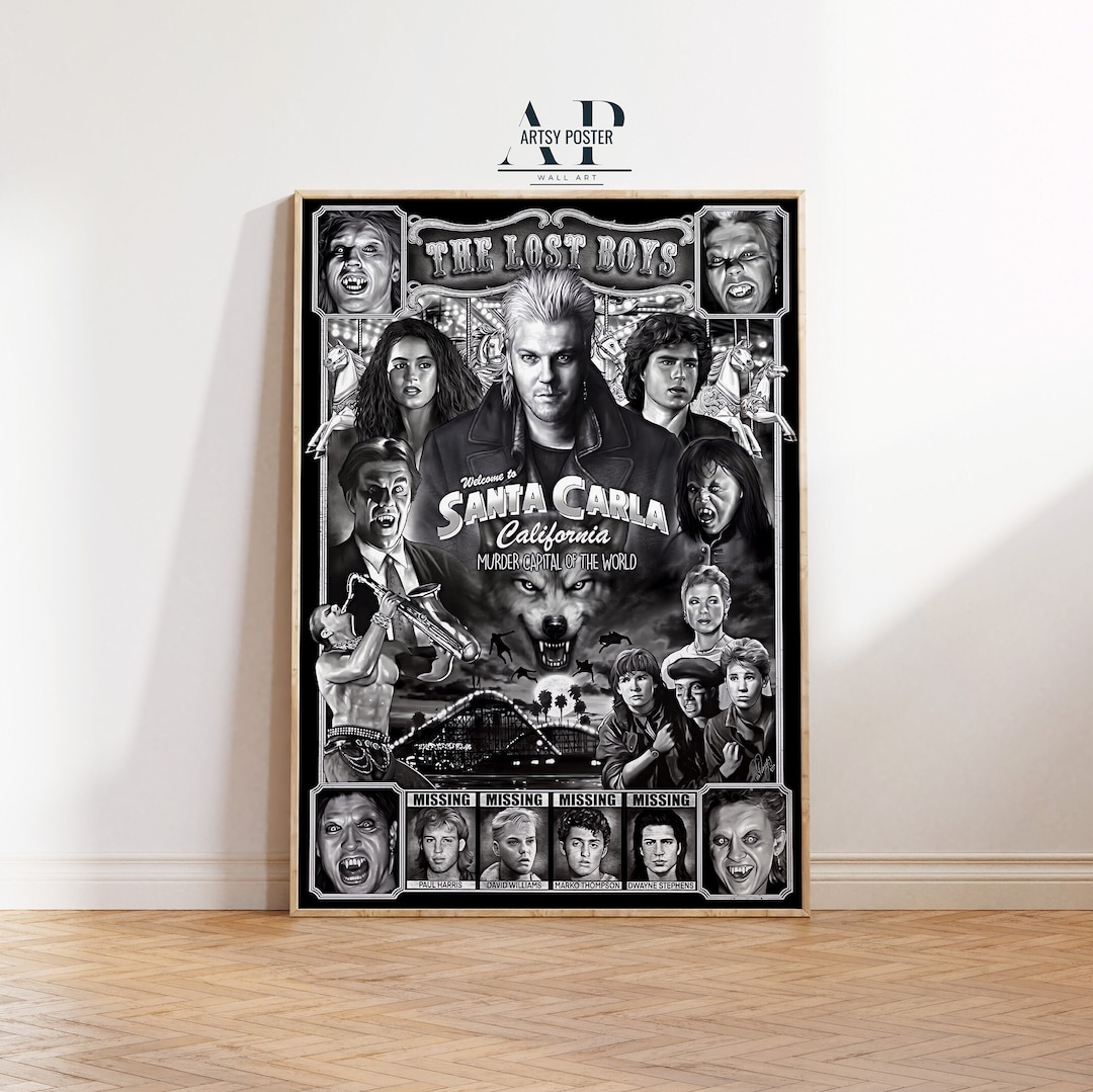 The Lost Boys Poster: Santa Carla Cult Film Art Print - Etsy