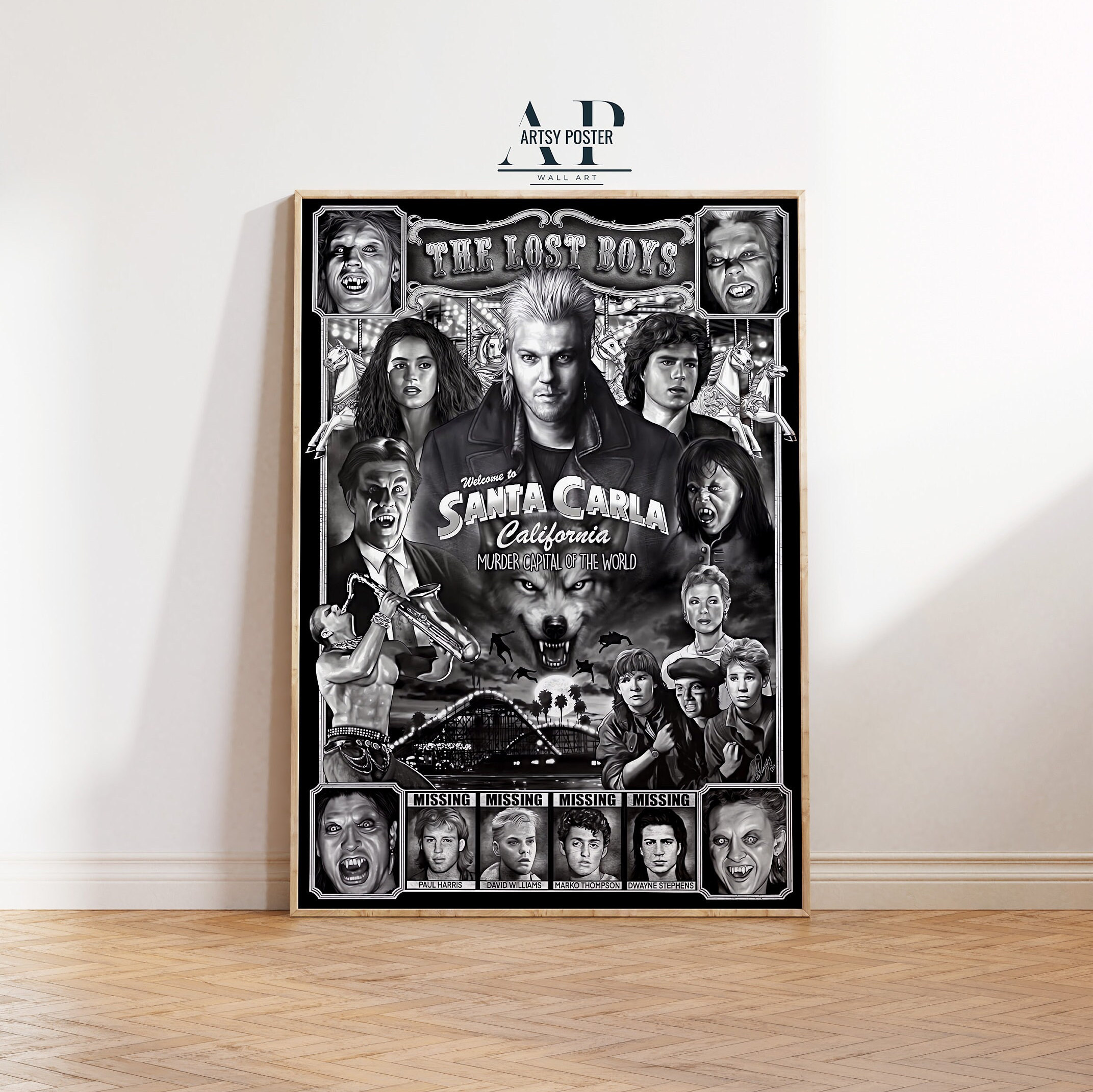 The Lost Boys Poster: Santa Carla Cult Film Art Print - Etsy
