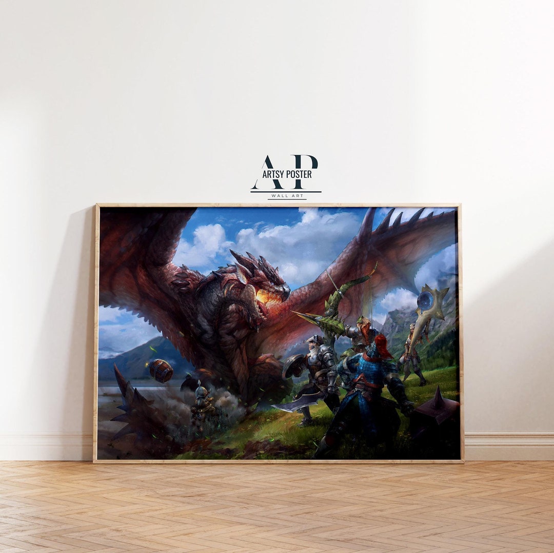 Monster Hunter World Poster - Epic Video Game Art - High Quality Print ...
