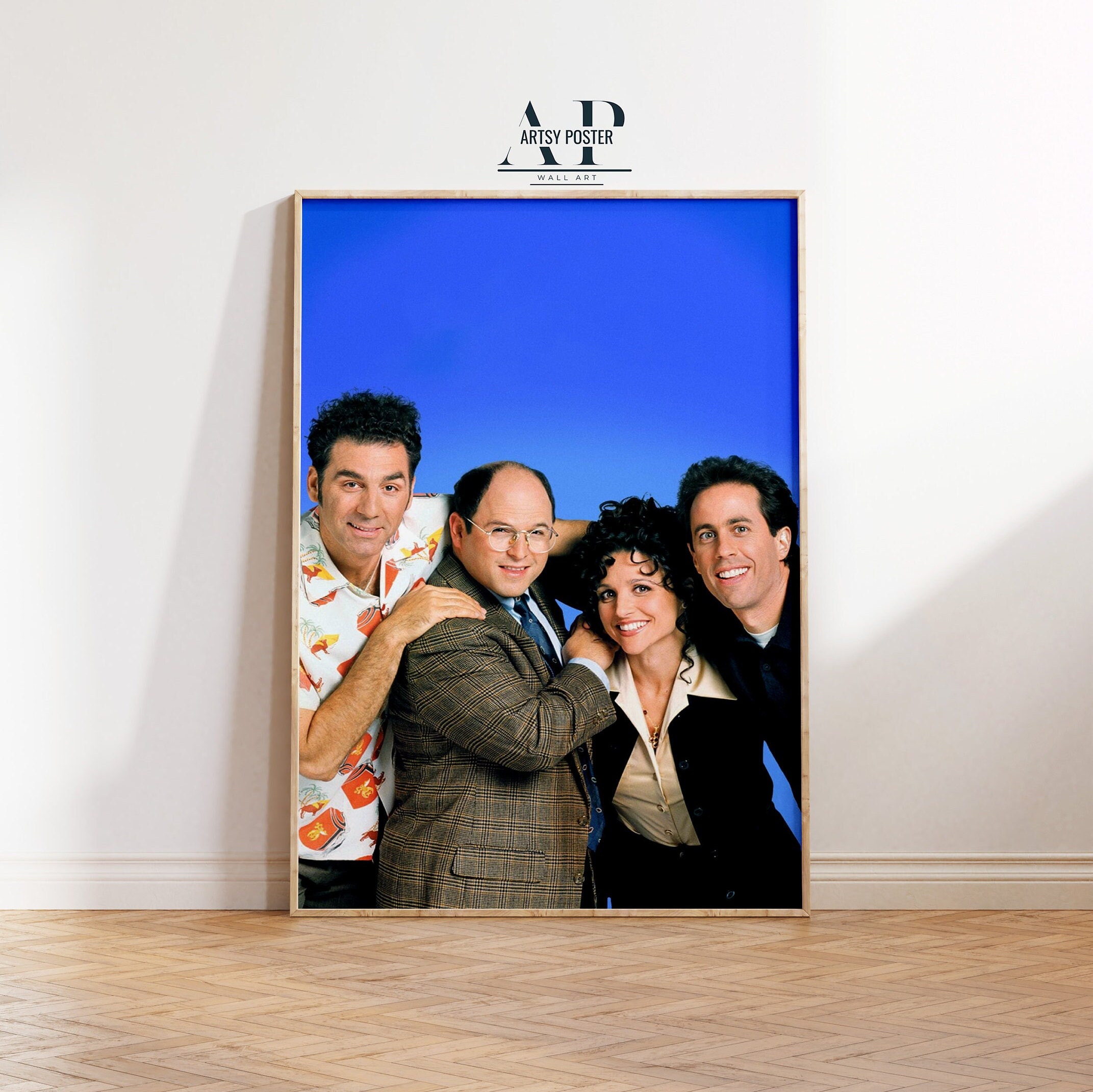 Seinfeld TV Show Poster, Retro Comedy Series Print, Jerry, Elaine ...