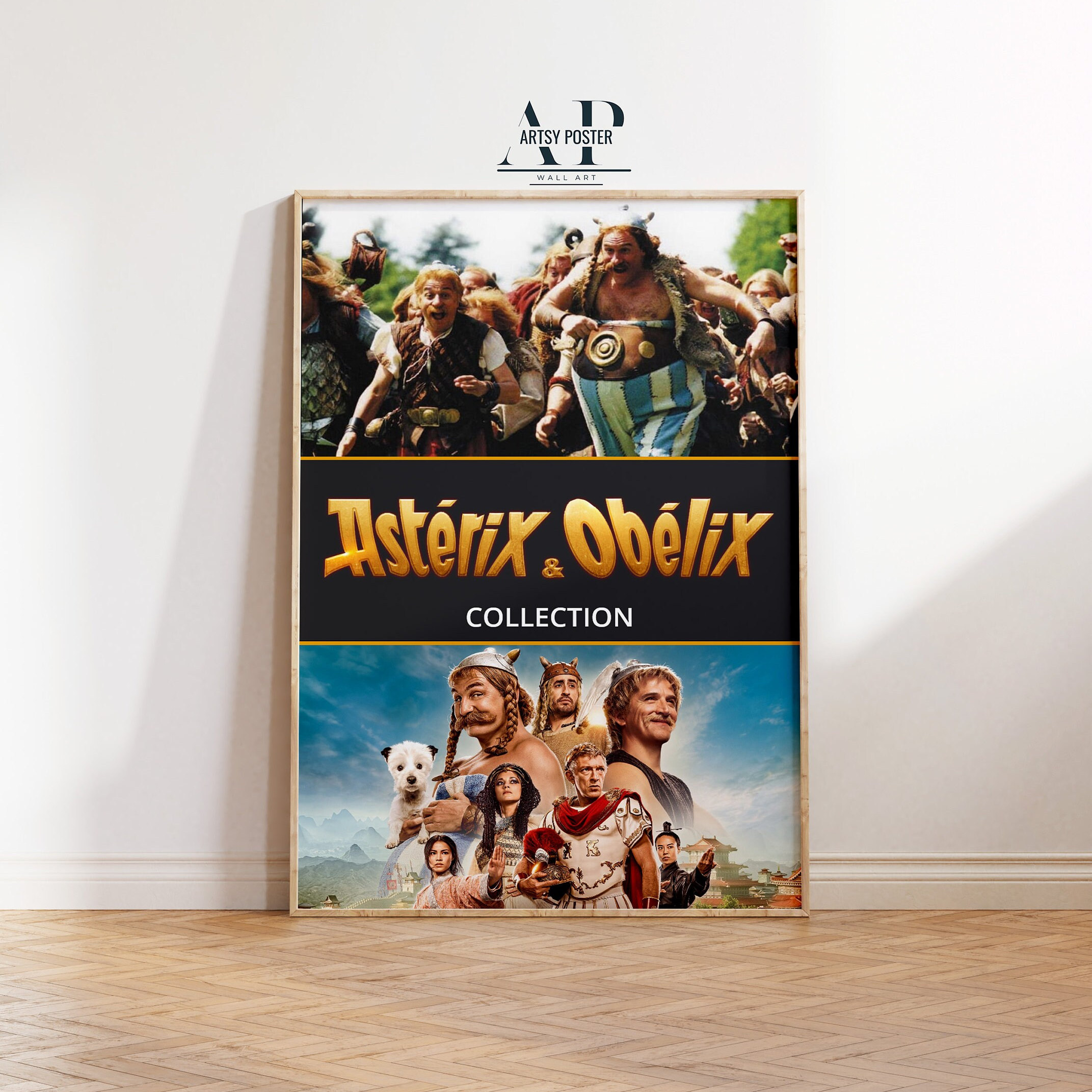 Asterix and Obelix Poster, Cartoon Heroes Wall Art, Fine Art Print ...