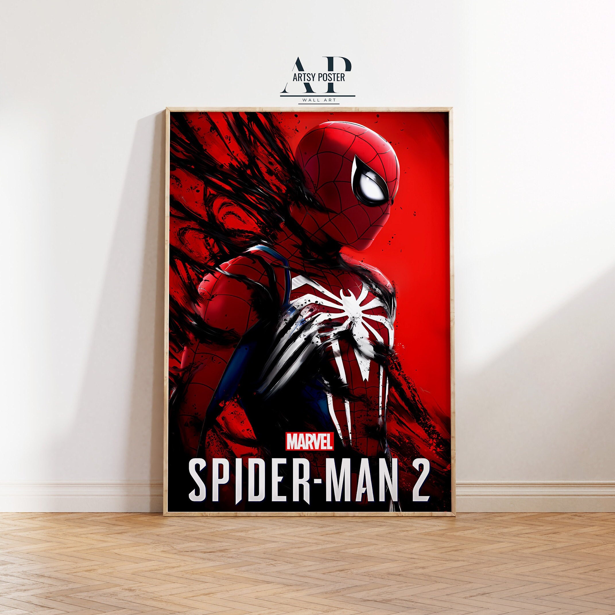 Spiderman 2 Game Poster, Superhero Wall Art, Fine Art Print, Gaming ...