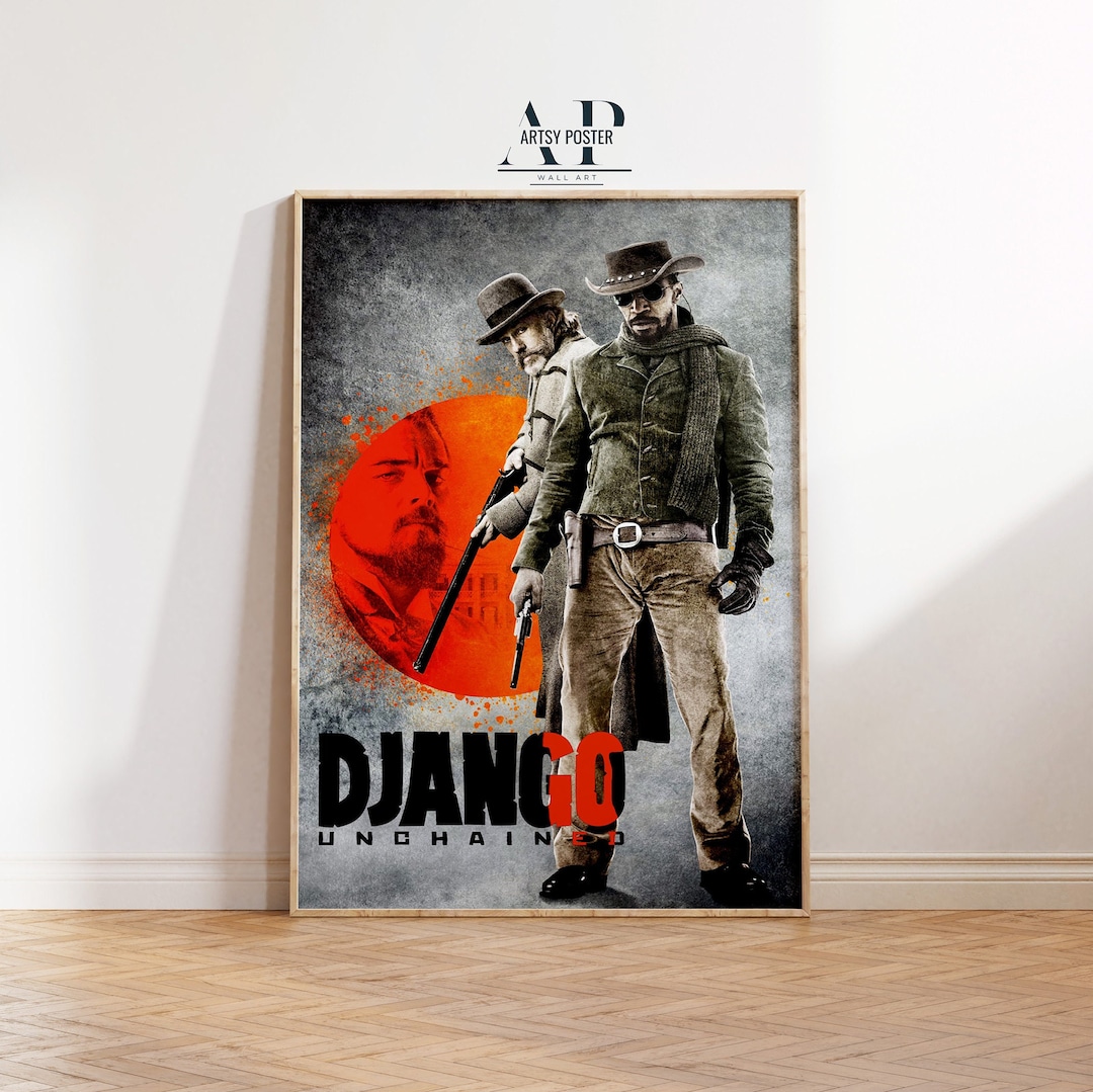 Django Unchained Movie Poster, Quentin Tarantino Film Print, Jamie Foxx ...