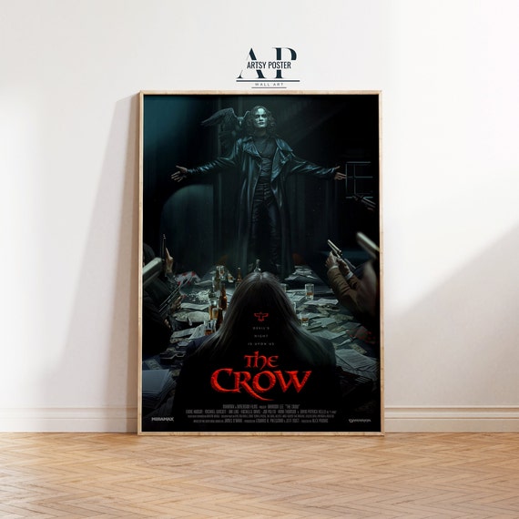 Cartel De Brandon Lee El Cuervo Bill Skarsgård En La Piel De 'El