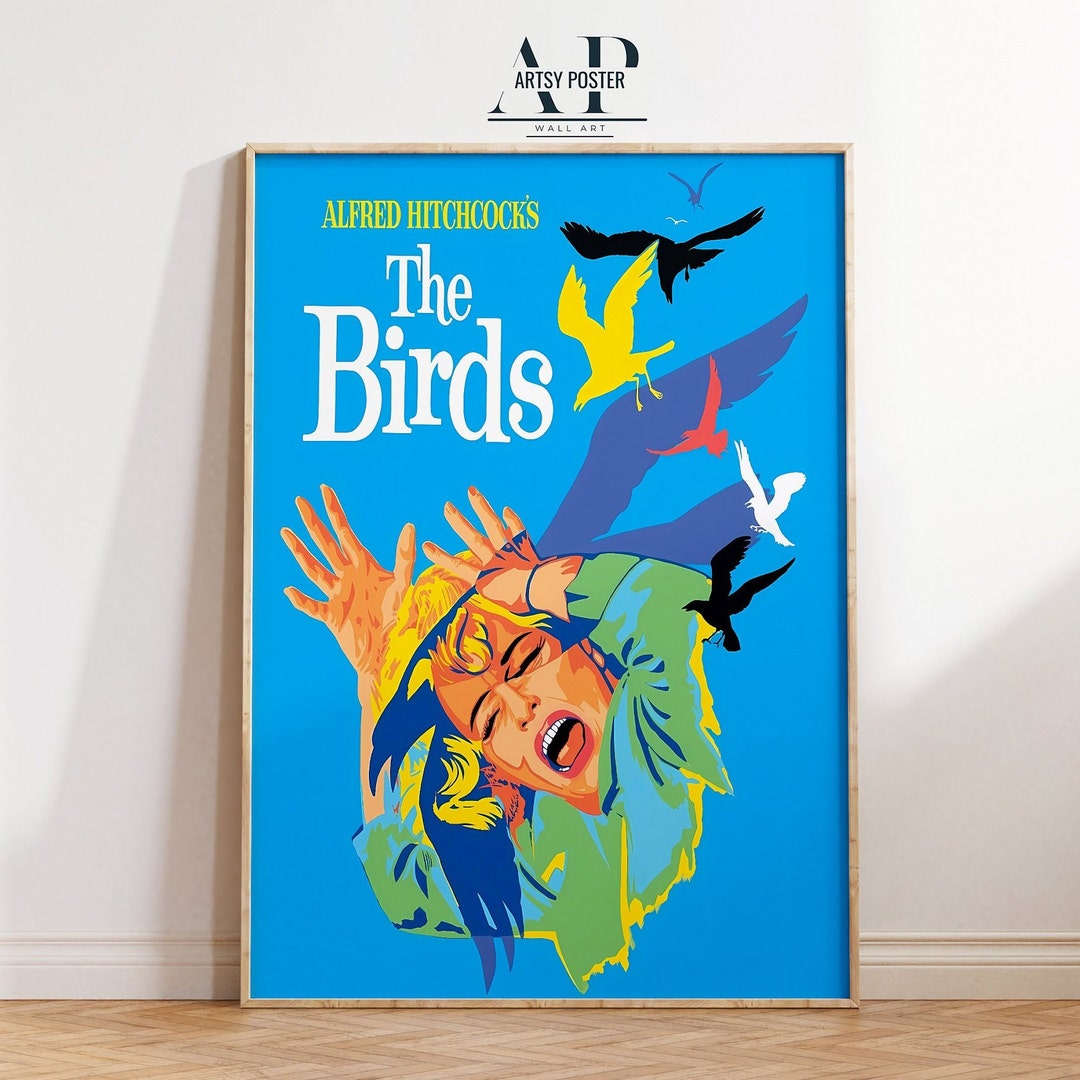 The Birds Movie Poster: Classic Hitchcock Film Print - Etsy