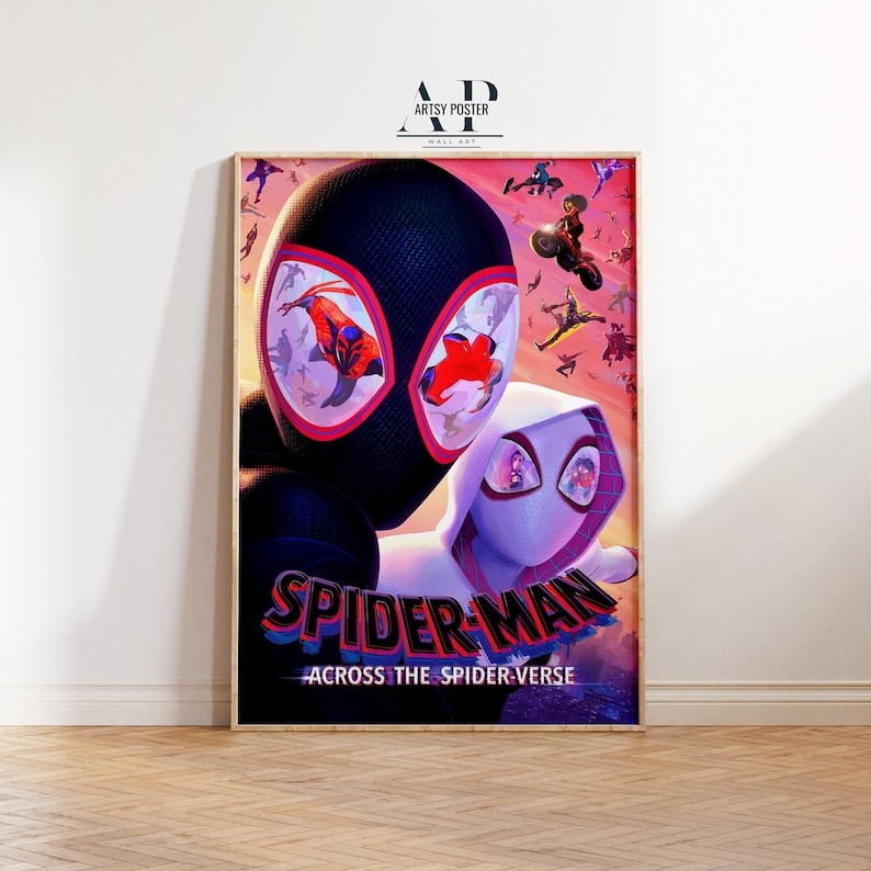 Spider-man: Across the Spider Verse Poster, Miles Morales Wall Art ...
