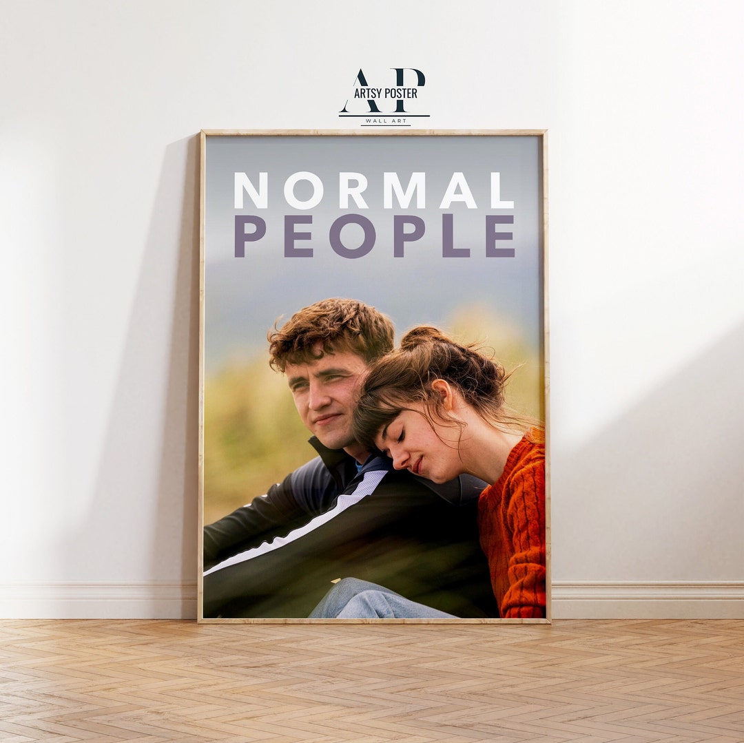 Normal People Poster: Sally Rooney Novel, Romantic TV Series Art - Etsy