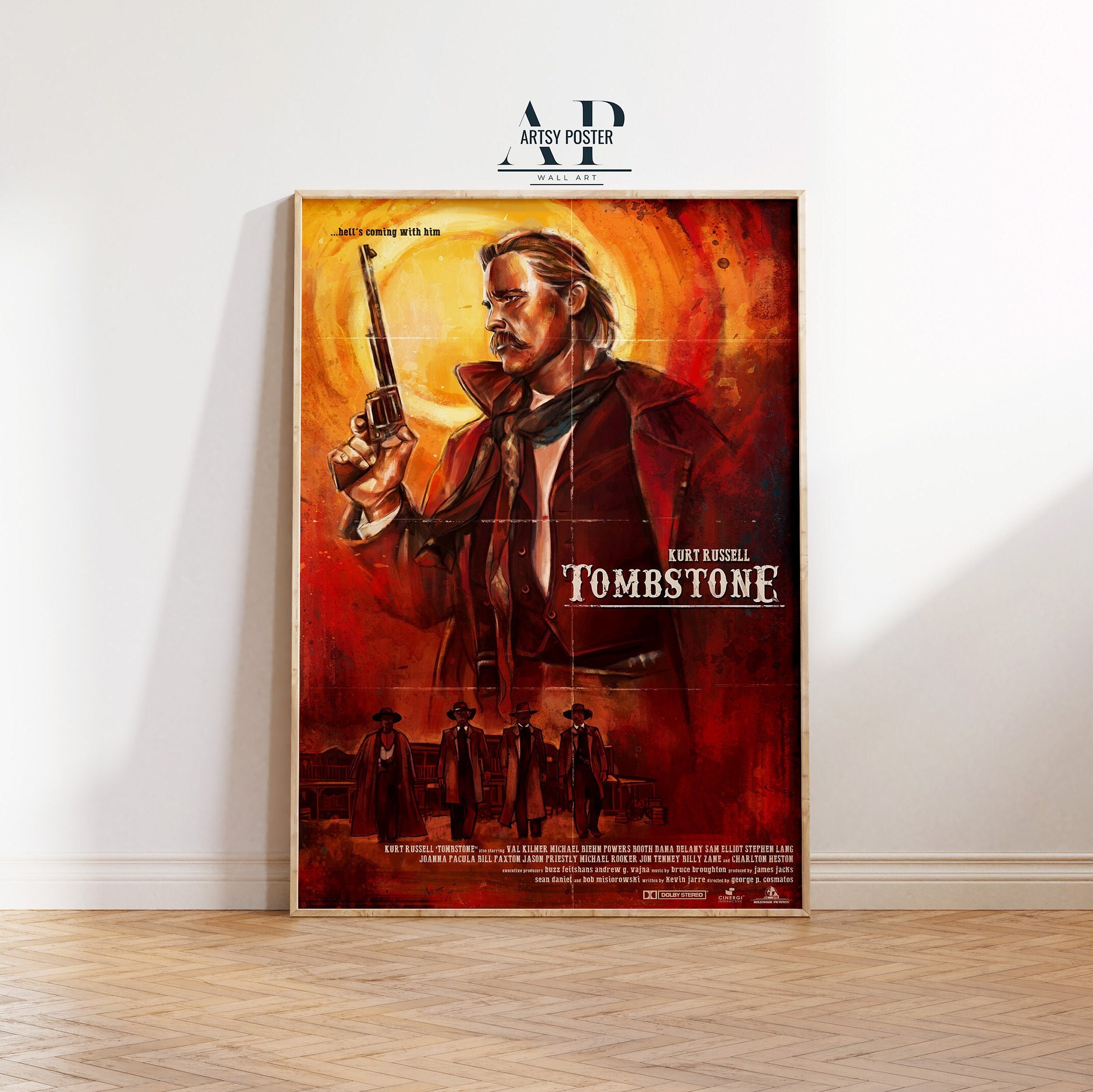 Tombstone Movie Poster, Classic Western Film Art Print, Iconic Quotes ...