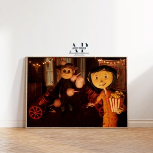 Coraline Movie Poster, Fantasy Adventure Wall Art, Kids Room Decor ...