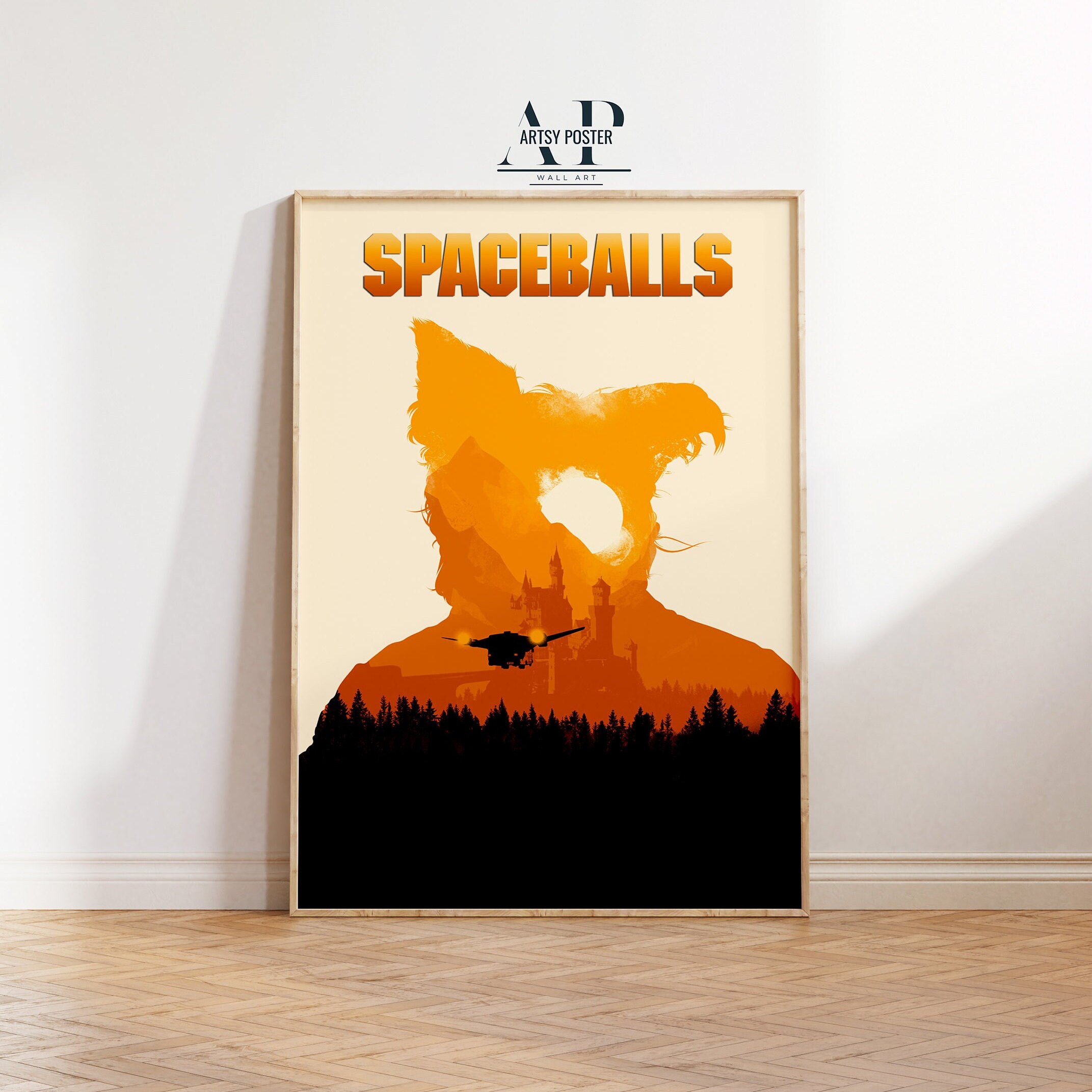 Star Wars Spaceballs Crossover Poster, Sci-fi Comedy Wall Art Unique ...