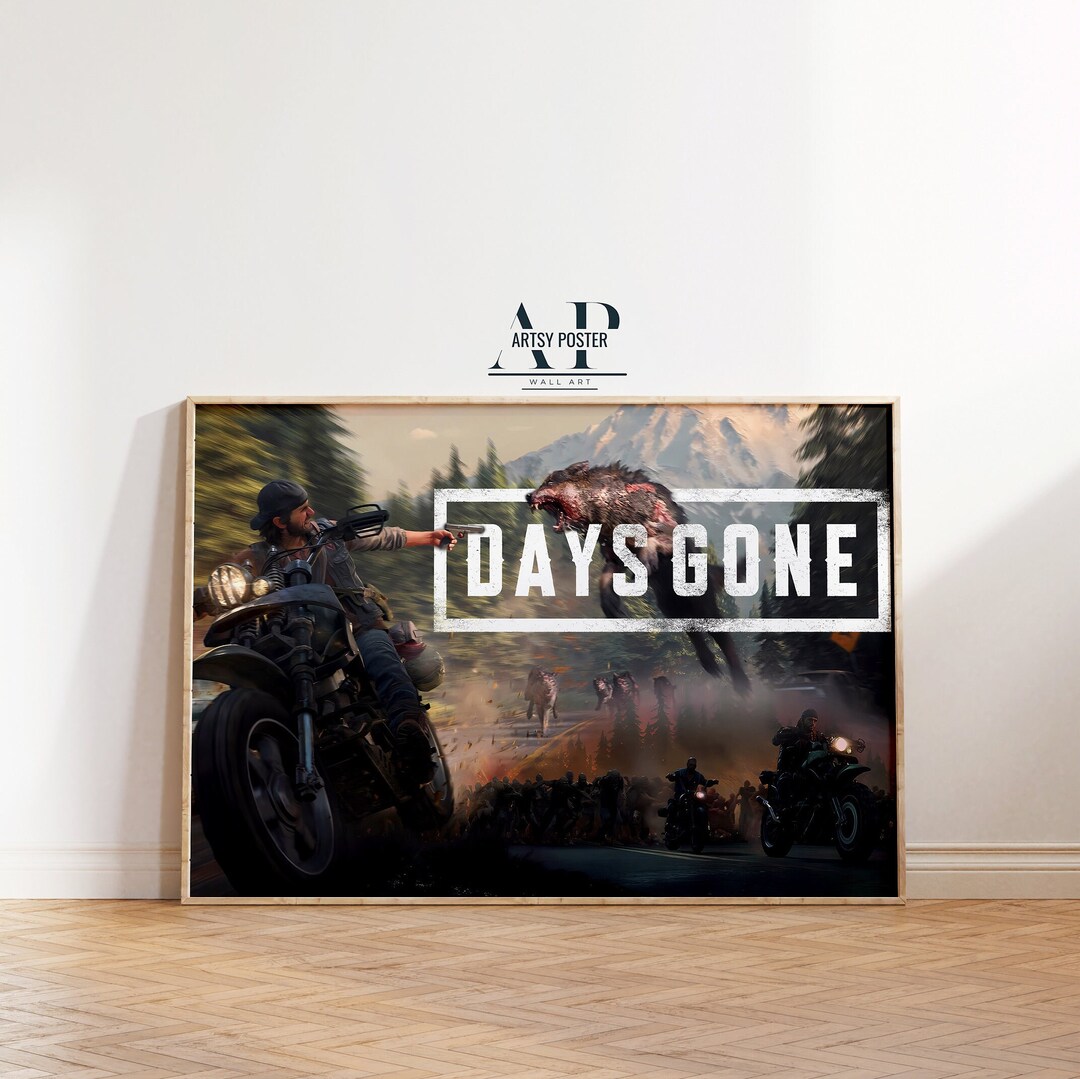 Days Gone Game Poster, Forest Wilderness Wall Art, Gaming Room Decor ...