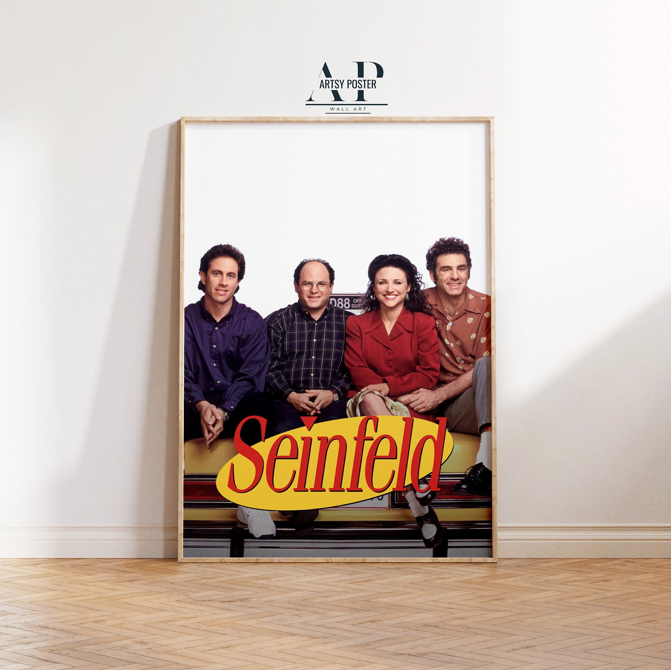 Seinfeld TV Show Poster, Retro Comedy Series Print, Jerry, Elaine ...