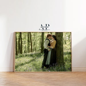 Outlander TV Series Poster: Jamie and Claire, Scottish Highlands Wall ...