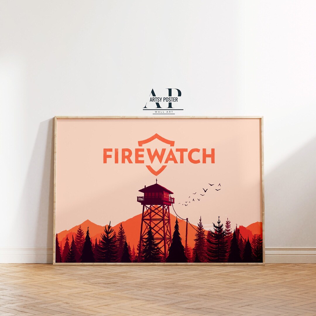 Firewatch Game Poster: Vintage Style Nature Art Print - Etsy