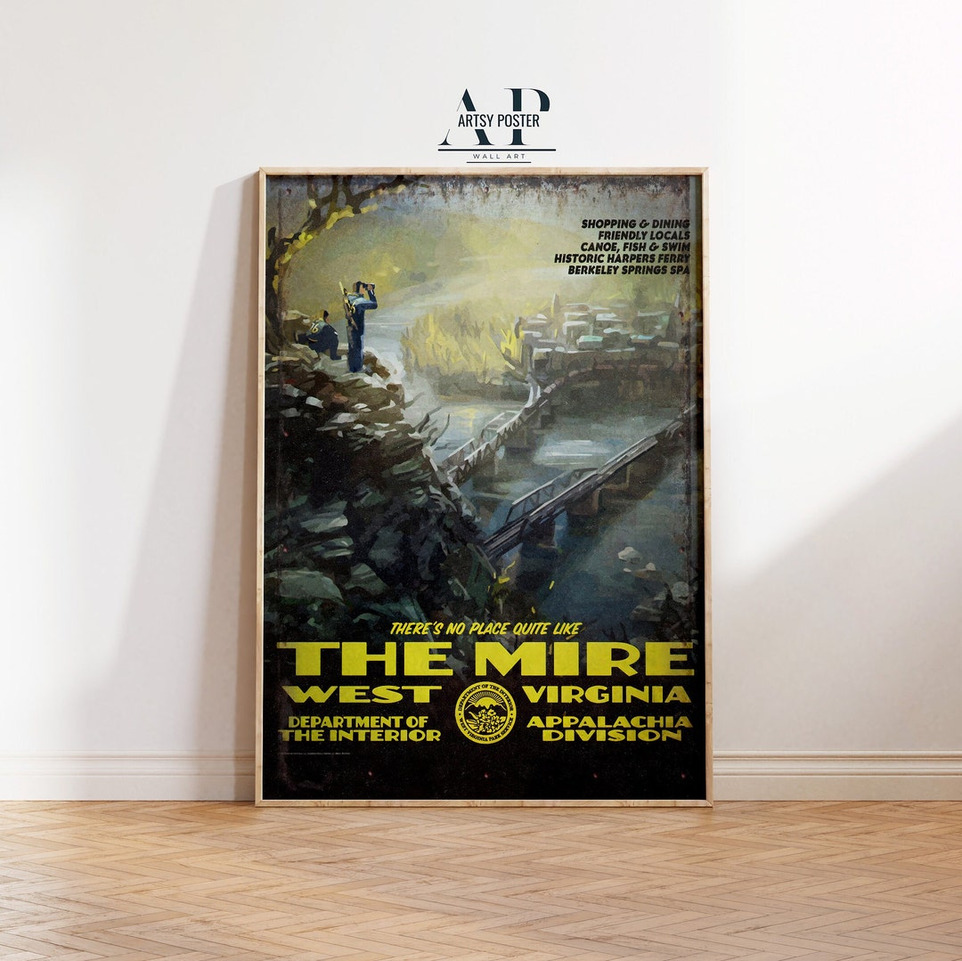 Fallout 76 Ads Poster, Video Game Wall Art, Nuclear Wasteland Decor ...