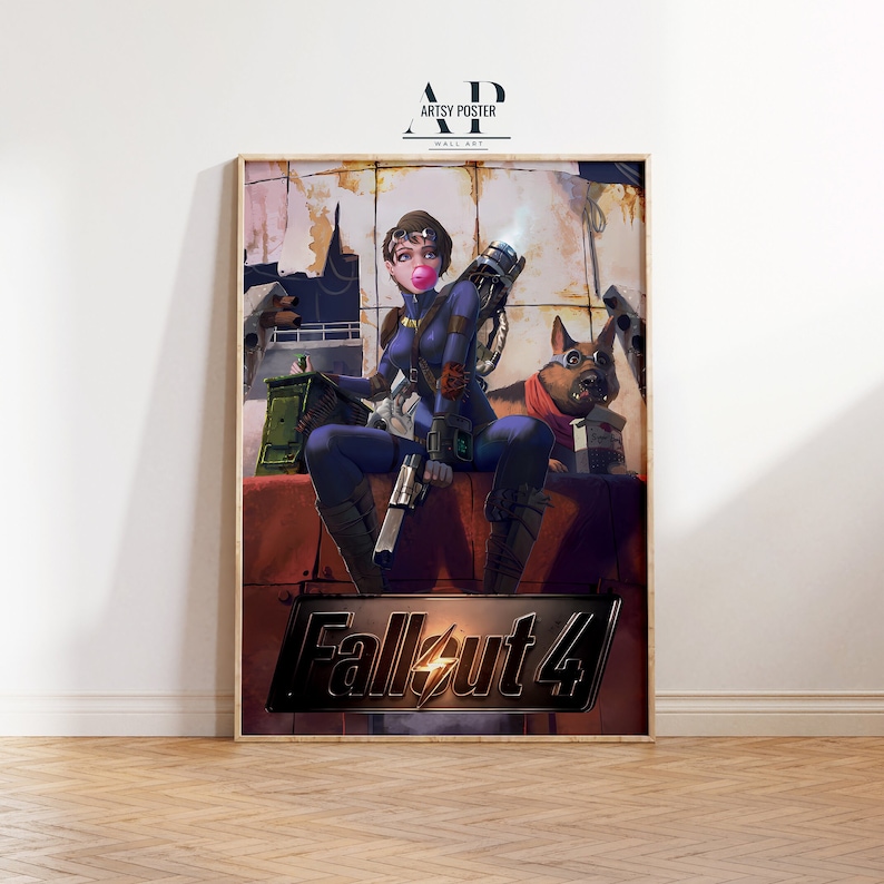 Fallout 4 Video Game Poster, Wasteland Explorer Wall Art, Fine Art ...