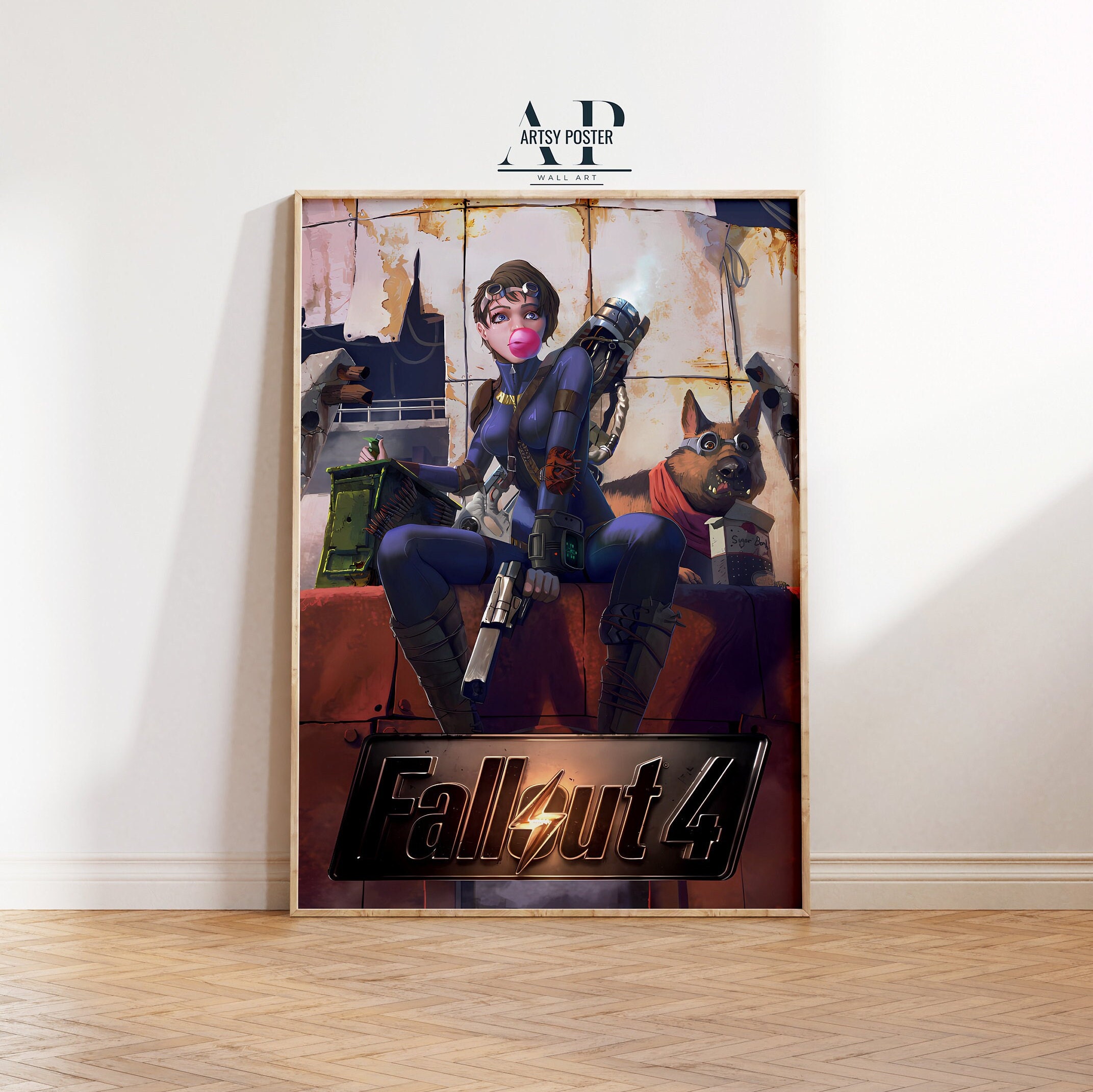 Fallout 4 Video Game Poster, Wasteland Explorer Wall Art, Fine Art ...